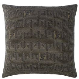 ZOEPPRITZ1828 Dekokissen &raquo;Soft-Fleece Legacy&laquo; Kissenbezug aus Fleece grau Polyester, Viskose B/L: 60cm x 60cm, 1 Stk.