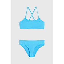 O`Neill O'neill M&auml;dchen O'Neill Bandeau-Bikini &raquo;ESSENTIALS BRALETTE BIKINI SET&laquo; 2 Stk. 2-teiliges Bikini-Set, mit festen Tr&auml;gern, gut abdeckendes H&ouml;schen blau