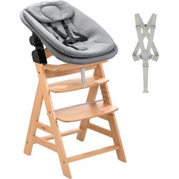 hauck Hochstuhl &raquo;Hochstuhl Alpha+ Pro, mit Newborn-Aufsatz&laquo; () dieses Produkt besteht aus FSC -zertifiziertem Material Baumwolle, Massivholz, Stahl B/H/T: 