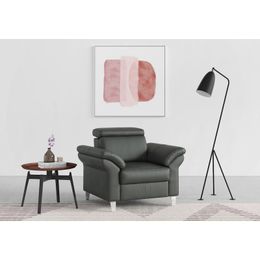 Sit & More sit&more Sessel &raquo;Arngast&laquo; inklusive Federkern und Kopfteilverstellung grau Luxus-Microfaser ALTARA NUBUCK (100% Polyester);Struktur (100% Polyester);