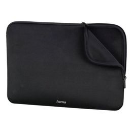 Hama Laptop-H&uuml;lle &raquo;Laptop-Sleeve "Neoprene", bis 36 cm (14,1")&laquo; Notebook schwarz Neopren Weiches Innenfutter zum Schutz der Geh&auml;useoberfl&auml;che