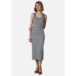 Ragwear Damen Shirtkleid "Montyca Stripes YOUMODO", schwarz-wei&szlig;, Gr. M, Material: 95% Baumwolle, 5% Elasthan, Kleider, Sommerkleid mit
