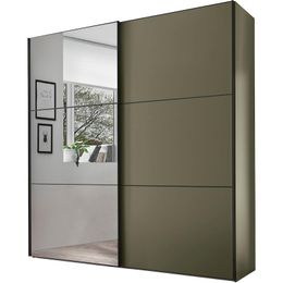 STAUD Schwebet&uuml;renschrank &raquo;Includo, Made in Germany&laquo; Mit Spiegelt&uuml;re und vier verschiedenen Ausstattungsvarianten gr&uuml;n Holzwerkstoff salbei, B/H/T: 
