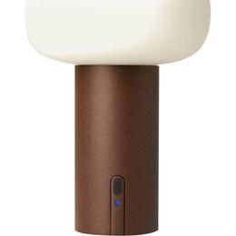Konstsmide LED Tischleuchte &raquo;Antibes&laquo; LED-Modul 2 Stk. RGB Antibes USB-Tischleuchte, 2700/3000/4000K+RGB, dimmbar braun &Oslash; 13cm H: 19cm, 2 Stk.