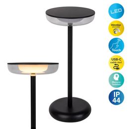 N&auml;ve n&auml;ve LED Tischleuchte &raquo;Pasi&laquo; LED-Modul 1 Stk. Warmwei&szlig; dimmbar per Ber&uuml;hrungssensor, Memoryfunktion, Akku, USB-C-Ladekabel schwarz 1, &Oslash; 11cm H: 26,4cm