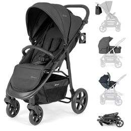 BABYGO Kombi-Kinderwagen &raquo;Evolution&laquo; 22 kg mit Babywanne, Babyschale, Wickeltasche und Sportsitz schwarz Einheitsgr&ouml;&szlig;e Kombi-Kinderwagen