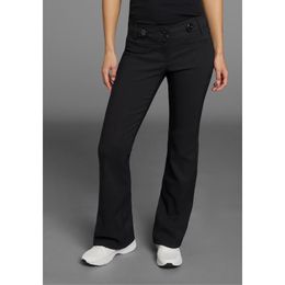 Melrose Damen Anzughose in Bootcut-Form schwarz 32, N-Gr