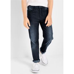 bonprix Kinder bonprix Slim-fit-Jeans mit Stretch-Material, mit verstellbarem Bund, leichte Waschung blau 140, N-Gr