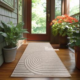 Ayyildiz Teppiche Outdoorteppich &raquo;DESERT 1301 , auch als L&auml;ufer und Rund erh&auml;ltlich&laquo; rechteckig 5 mm H&ouml;he In und Outdoor, pflegeleicht, Wohnzimmer, Aussenbereich beige 
