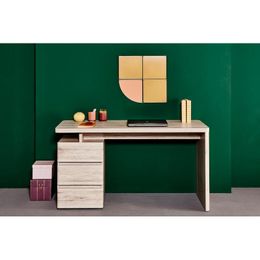 Jahnke Schreibtisch &raquo;CU-LIBRE C 240&laquo; wechselseitig montierbar braun B/H/T: 140cm x 75,5cm x 55cm