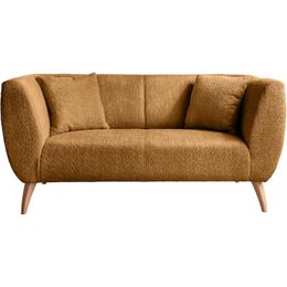 Home Affaire Ecksofa &raquo;Lazio modern und bequem, schmale Armlehnen, tolle Detailverarbeitung&laquo; zwei verschiedene Fu&szlig;farben w&auml;hlbar gold 100% Polyester B/