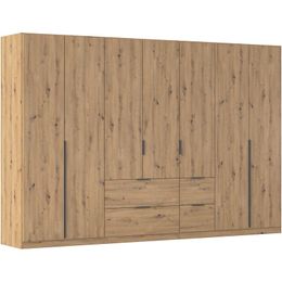 OTTO home Dreht&uuml;renschrank &raquo;Kleiderschrank Schrank Garderobe AGORDO mit Dekor- oder Hochglanzfront&laquo; in zwei Griff-Farben, Breite 315 cm, mit 