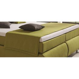 Hapo Tagesdecke &raquo;Plaid&laquo; beidseitig Stoff mit Vlie&szlig;watte versteppt gr&uuml;n Polyester B/L: 160cm x 70cm