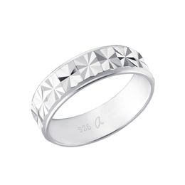 Amor Damen Fingerring "Uni Chic", 52, Silber 925 (Sterlingsilber), 5mm, silber, Silber 925 (Sterlingsilber), Fingerringe