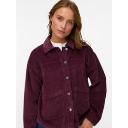 V&eacute;ro Moda Vero Moda Damen Cordjacke &raquo;VMJAMIE LS CORDUROY SHACKET MIX NOOS&laquo; Baumwolle rot L