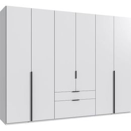 wimex Dreht&uuml;renschrank &raquo;Mugano&laquo; mit langen oder kurzen Griffen aus Metall, in vielen Breiten, 208 oder 236 cm hoch, Made in Germany Holzwerkstoff Wei&szlig;, B/H/