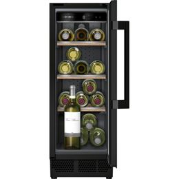 Siemens Weink&uuml;hlschrank &raquo;KU20WVHF0&laquo; f&uuml;r 21 Stk. Standardflaschen &aacute; 075l schwarz Einheitsgr&ouml;&szlig;e