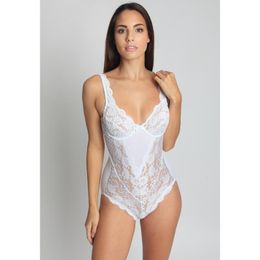 Sassa Mode Sassa Damen Body &raquo;Classic Lace&laquo; Spitze in Kombination mit angenehmer Microfaser, feminin wei&szlig; 95, Cup C