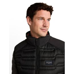 Tom Tailor Herren Tom Tailor Steppweste mit Stehkragen udn Rei&szlig;verschluss schwarz 3XL