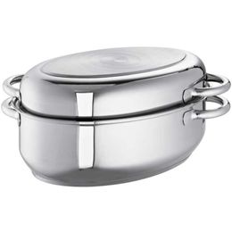 Schulte Ufer SCHULTE-UFER Br&auml;ter 1 Stk. tlg. Edelstahl silber 9 l + &Oslash; 38cm