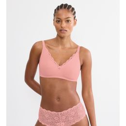 Triumph Damen B&uuml;gel-BH "Amourette N01", Gr. 95, rosa, Microtouch, Obermaterial: 75% Polyamid, 25% Elasthan, BHs, mit Spitzendetails und ohne B&uuml;gel