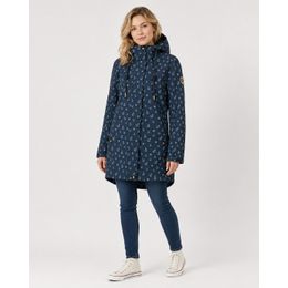 ANKERGLUT Damen Funktionsjacke "Friesennerz Ankerglutschein II Regenmantel, Longjacket", blau, Gr. 40, 100% Polyester, Jacken, auch in Gro&szlig;en Gr&ouml;&szlig;en