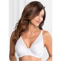 bonprix Damen bonprix Minimizer-BH Minimizer-Effekt, aus Polyamid und Elasthan, klassischer Stil wei&szlig; 85, Cup C