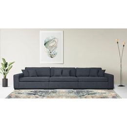 Home Affaire 3-Sitzer &raquo;Skara&laquo; Lounge-Sofa mit Federkernpolsterung, in vielen Bezugsvarianten blau 100% Polyester B/H/T: 310cm x 86cm x 100cm, Struktur
