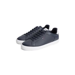 Tommy Hilfiger Herren Sneaker &raquo;ICON COURT LIGHT LEATHER&laquo; Freizeitschuh, Halbschuh, Schn&uuml;rschuh mit dezenten Ziern&auml;hten blau 41