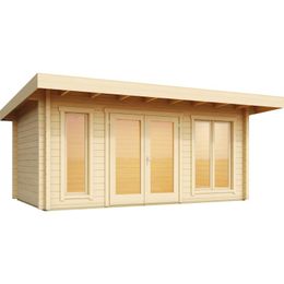 Lasita Maja Gartenhaus &raquo;DORSET&laquo; beige Massivholz Fu&szlig;boden im Gartenhaus, ohne Dacheindeckung