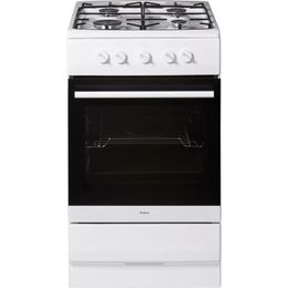 Amica Gas-Standherd &raquo;507GG4.23POF(W)SHGG 11502 W&laquo; Klassisches Kochen mit direkter Gasflamme und vertrauter Bedienung wei&szlig; Abnehmbare T&uuml;r erleichtert die 