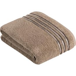 Vossen Saunatuch &raquo;Cult de Luxe&laquo; mit Glanzbord&uuml;re braun Walkfrottee, Obermaterial: 100% Baumwolle B/L: 100cmx150cm, 1 Stk., Walkfrottee