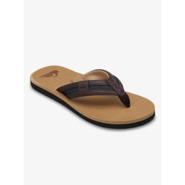Quiksilver Herren Zehentrenner &raquo;CARVER SQUISH 26&laquo; Sommerschuhe braun 47