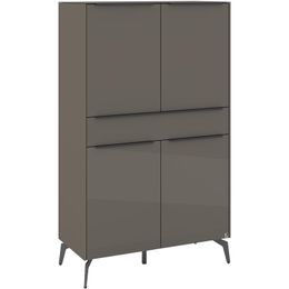 set one by Musterring Highboard &raquo;Reno&laquo; 1 Stk. tlg. Mit Winkelfu&szlig; in diversen Farben, 155 cm H&ouml;he & Farbauswahl Glas, Holzwerkstoff B/H/T: 92cm x 155cm