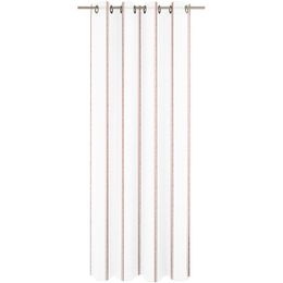 WIRTH Gardine &raquo;Chlo&eacute;&laquo; &Ouml;sen 1 Stk. tlg. Fertigstore mit &Ouml;sen (&Oslash; 4 cm) nach Ma&szlig; wei&szlig; Polyester 175cm, &Ouml;sen, 1.000cm