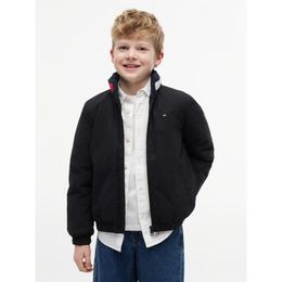Tommy Hilfiger Herren Blouson mit Kapuze Kapuze im Kragen verstaubar, Regular Fit, Kinder bis 16 Jahre 5 (110)