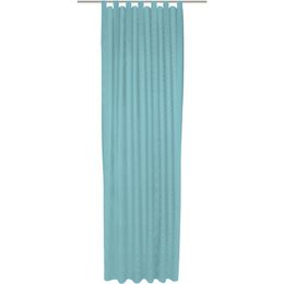 Adam Vorhang &raquo;Uni Collection&laquo; Schlaufen 1 Stk. tlg. Blickdichter aus 100% Bio-Baumwolle blau Baumwolle (Bio-Baumwolle) 275cm, Schlaufen, 142cm