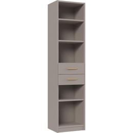 wimex Standregal &raquo;Marburg in der Breite 48cm, inkl. Schubladen und Einlegeb&ouml;den&laquo; in verschiedenen Farbvarianten erh&auml;ltlich grau Holzwerkstoff B/H/T: 48cm x 
