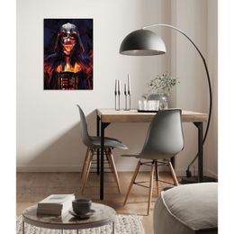 Komar Leinwandbild &raquo;Star Wars Darth Vader Flaming&laquo; Disney 1 Stk. tlg. 40 x 60 cm (Breite x H&ouml;he) - Kinderzimmer, Dekoration schwarz Vlies Disney, 1 Stk.