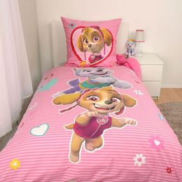 PAW PATROL Bettw&auml;sche &raquo;&laquo; 2 Stk. Glow in the Dark bunt Renforc&eacute;, Obermaterial: 100% Baumwolle B/L: 135cm x 200cm, 1 Stk., 1 Stk., Renforc&eacute;, B/L: 80cm x