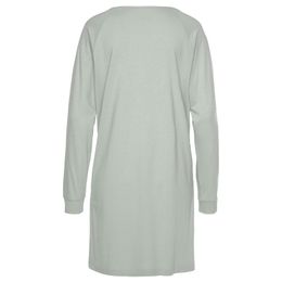 Damen Nachthemd, VIVANCE DREAMS BY LASCANA, Gr. 40jade, Single Jersey, Obermaterial: 50% Baumwolle, 50% Viskose, unifarben, Basic, Kleider, mit
