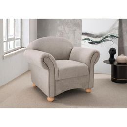 Home Affaire Sessel &raquo;Torello bequem und zeitlos, Breite 90cm&laquo; 1 Stk. tlg. 100% Polyester Microfaser, B/H/T: 90cm x 84cm x 80cm
