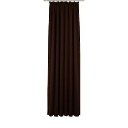WIRTH Vorhang &raquo;Newbury&laquo; Kr&auml;uselband 1 Stk. tlg. nach Ma&szlig; braun Baumwolle, Polyester 205cm, Kr&auml;uselband, 130cm
