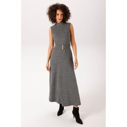 Aniston Casual Damen Aniston CASUAL Maxikleid mit breiten, abnehmbaren G&uuml;rtel - NEUE KOLLEKTION grau 38, N-Gr
