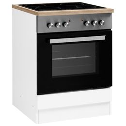 KOCHSTATION Herdumbauschrank &raquo;KS-Trient&laquo; 60 cm breit wei&szlig; wei&szlig;, B/H/T: 60cm x 85cm x 60cm