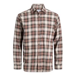 Jack & Jones Jack & Jones Herren Langarmhemd &raquo;JJJAMES FLANNEL SHIRT L/S&laquo; Baumwolle, regular fit braun M, N-Gr