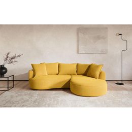OTTO home Ecksofa &raquo;Sana L-Form, Breite 260 cm&laquo; Loungesofa mit Wellenunterfederung gelb 95% POLYESTER (PES) 5% POLYAMID(PA) B/H/T: 260cm x 160cm, 