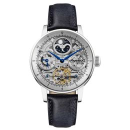 Ingersoll Herren Automatikuhr &raquo;The Jazz&laquo; Armbanduhr, Herrenuhr, Mechanische Uhr, Lederarmband, analog, Dualzeit Einheitsgr&ouml;&szlig;e
