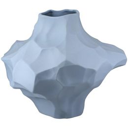 Gilde Tischvase &raquo;Vase bauchig Olbia blau H. 20 cm&laquo; Porzellan B/H/T: 23,5cm x 20cm x 19,5cm