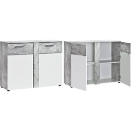 Procontour Kommode &raquo;Trenti&laquo; H&ouml;he 81 cm, mit variabel verstellbaren Einlegeboden wei&szlig; B/H/T: 100cm x 81cm x 40cm
